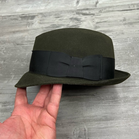 Resistol | Accessories | Vintage 95s Resistol Jade Green Beaver Fur Fedora 7 14 | Poshmark